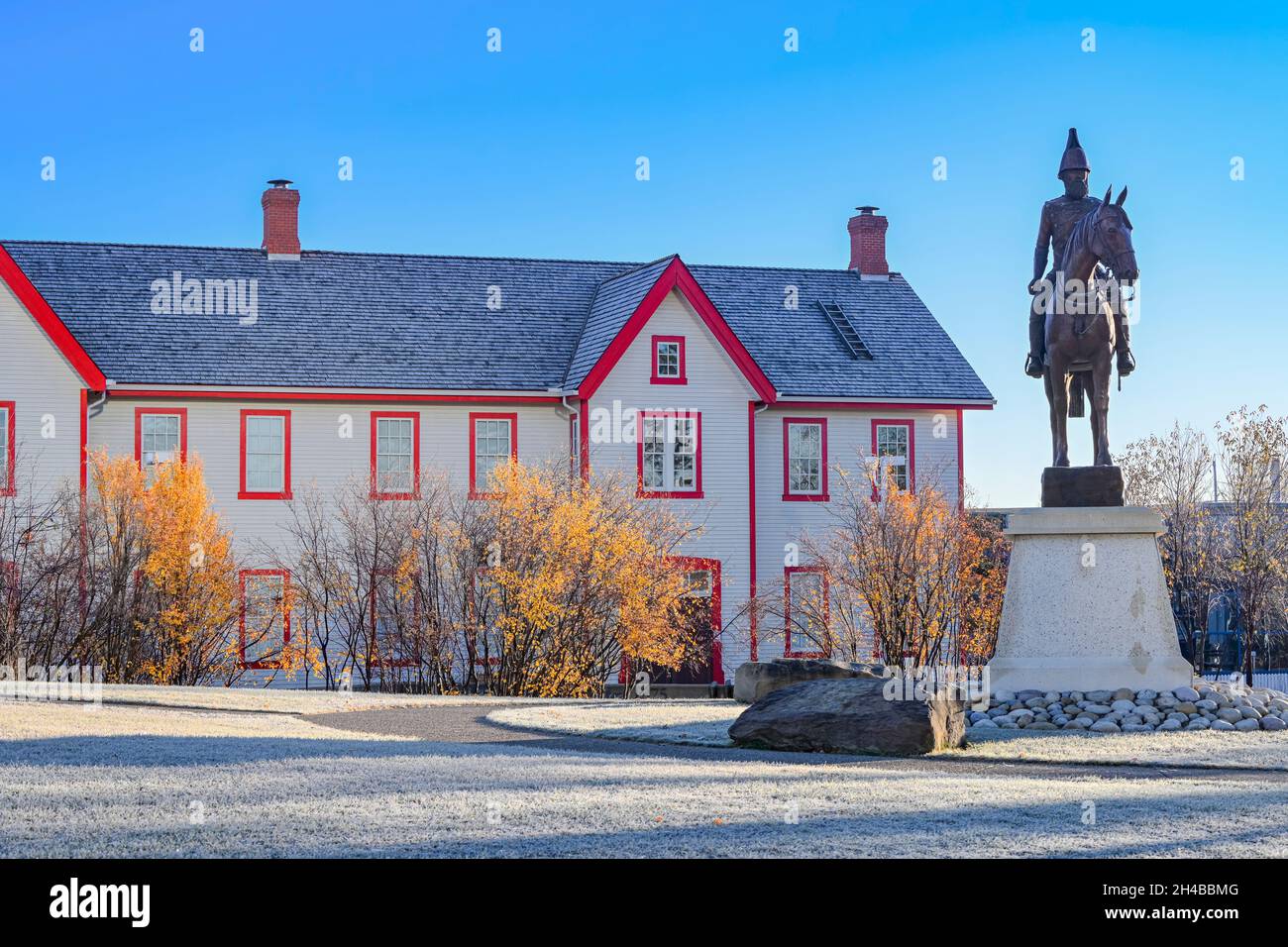 Colonel Macleod statue, Northwest Mounted Police, 1888 Barracks ...