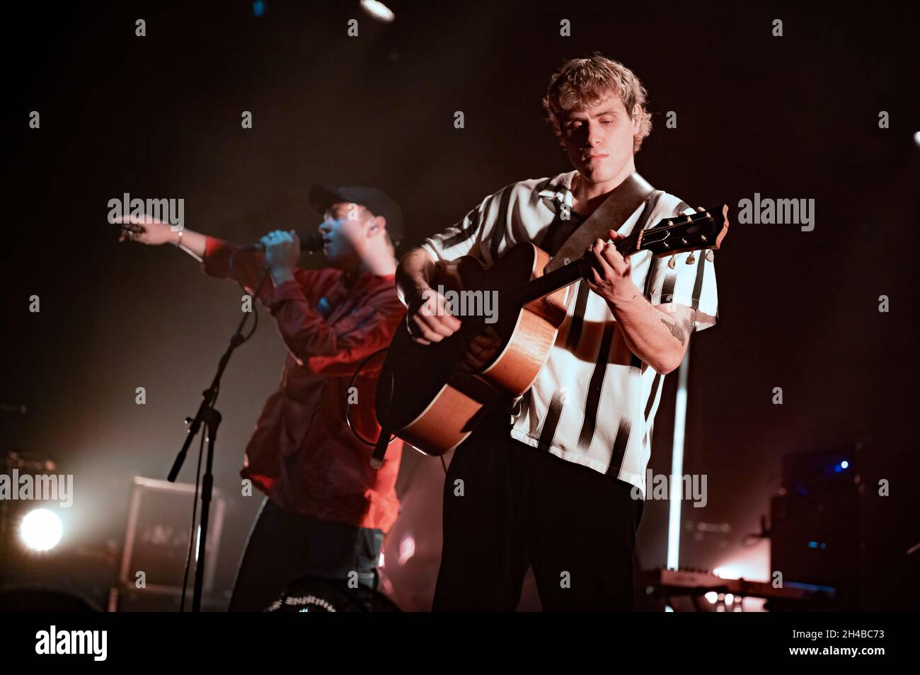 Manchester, UK. 1st November 2021. Tommy O'Dell, Matt Mason, and Johnny ...