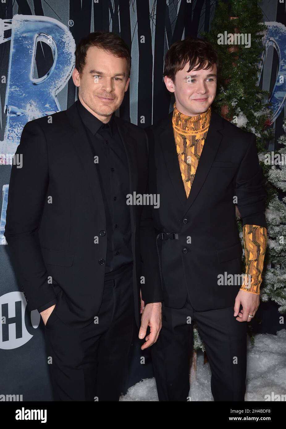 New York, NY, USA. 1st Nov, 2021. Michael C. Hall and Jack Alcott at ...