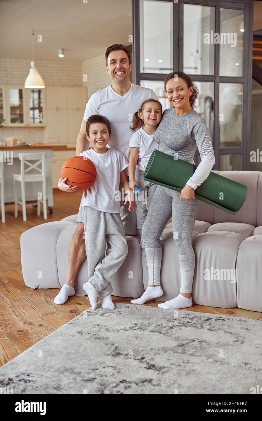 Boy child son sport indoors full father hi-res stock photography and ...