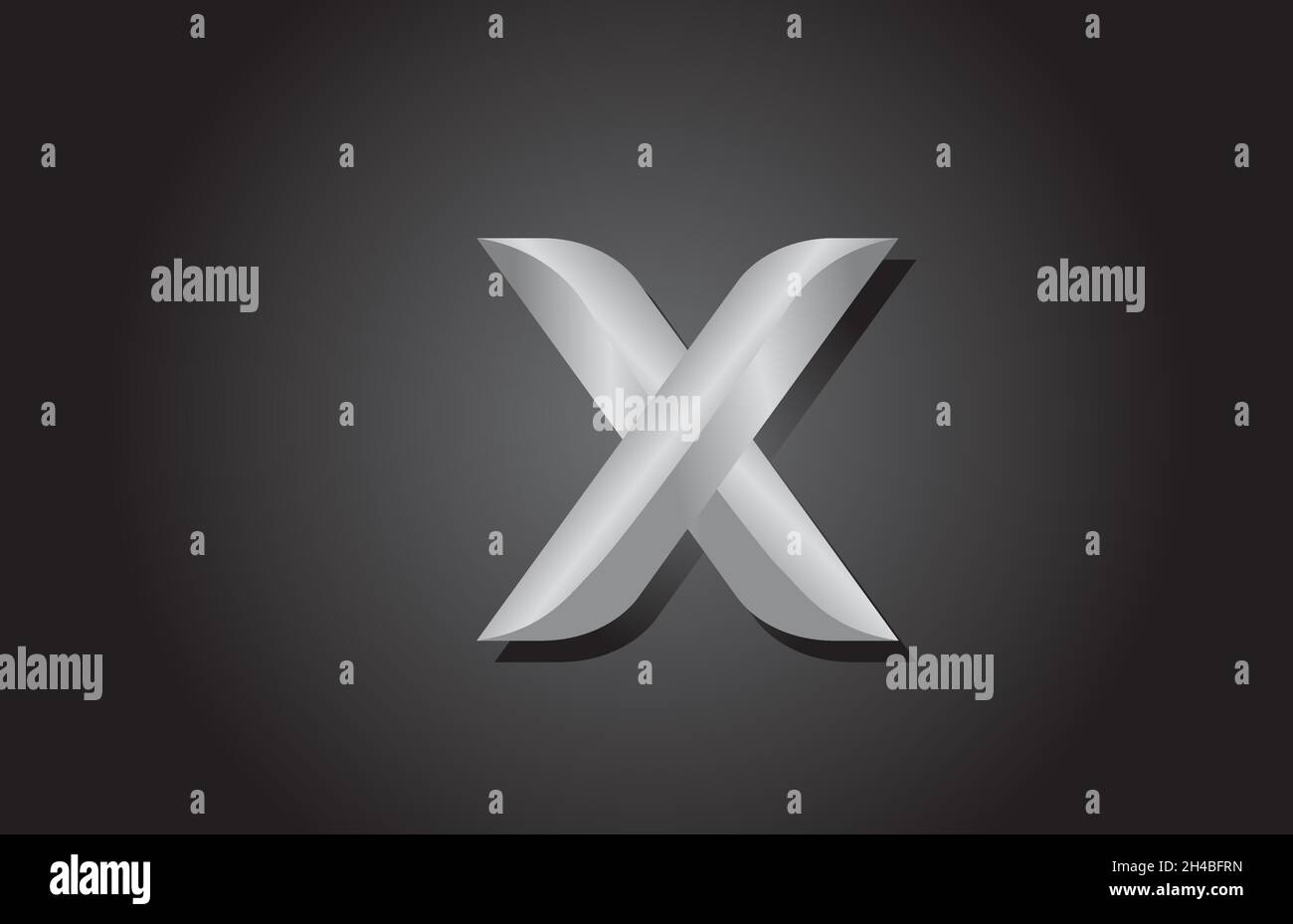 grey X alphabet letter icon logo design. Company template for business ...