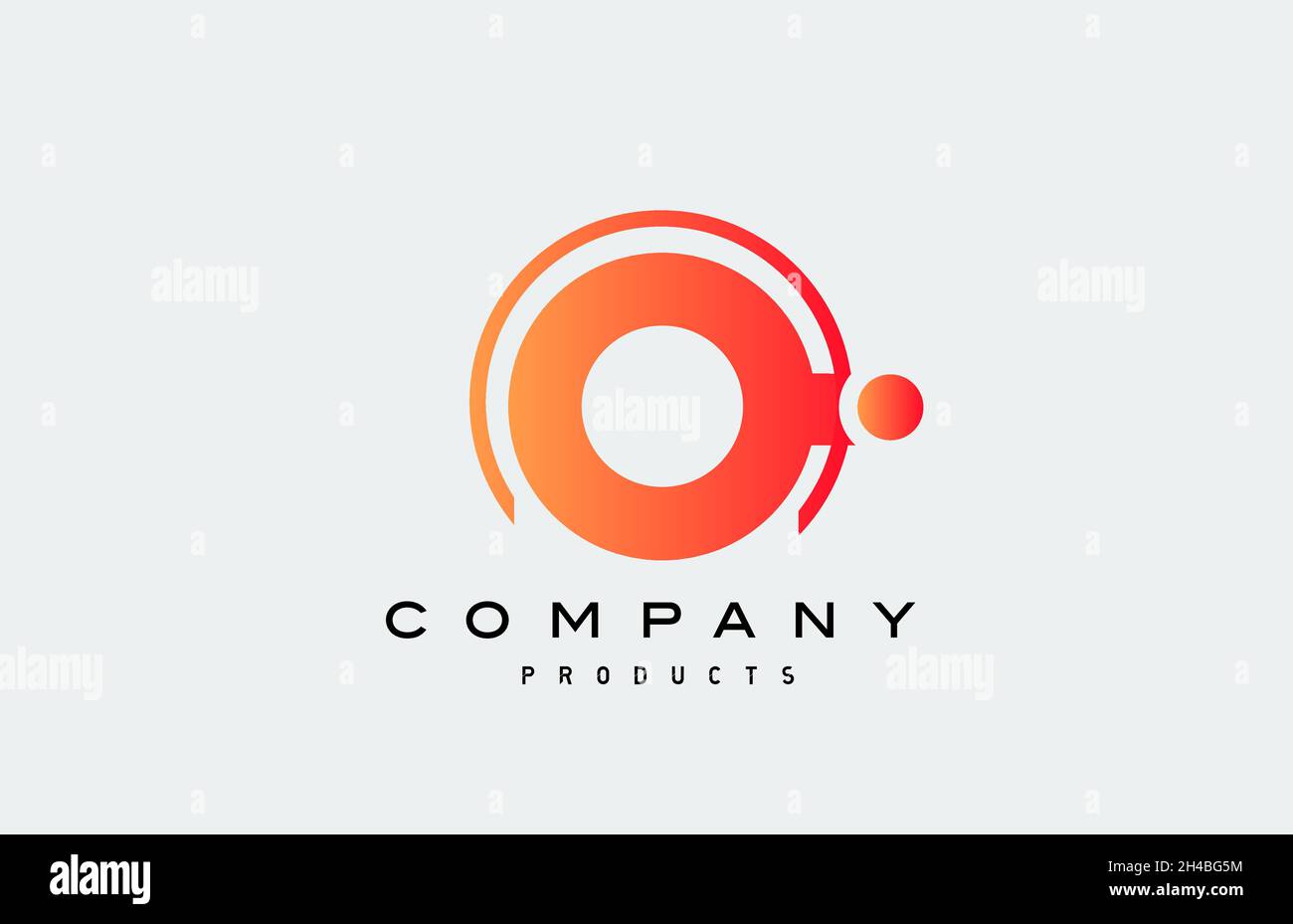 O alphabet letter logo icon. Creative design for business and company ...