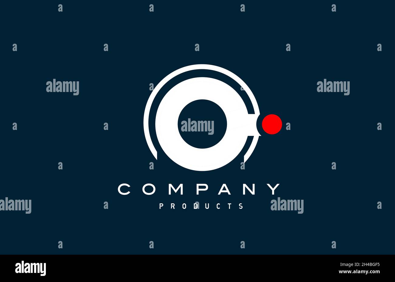 O alphabet letter logo icon. Creative design for business and company ...