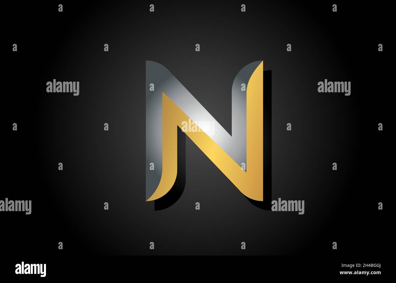 N alphabet letter logo icon. Creative design for business and company ...