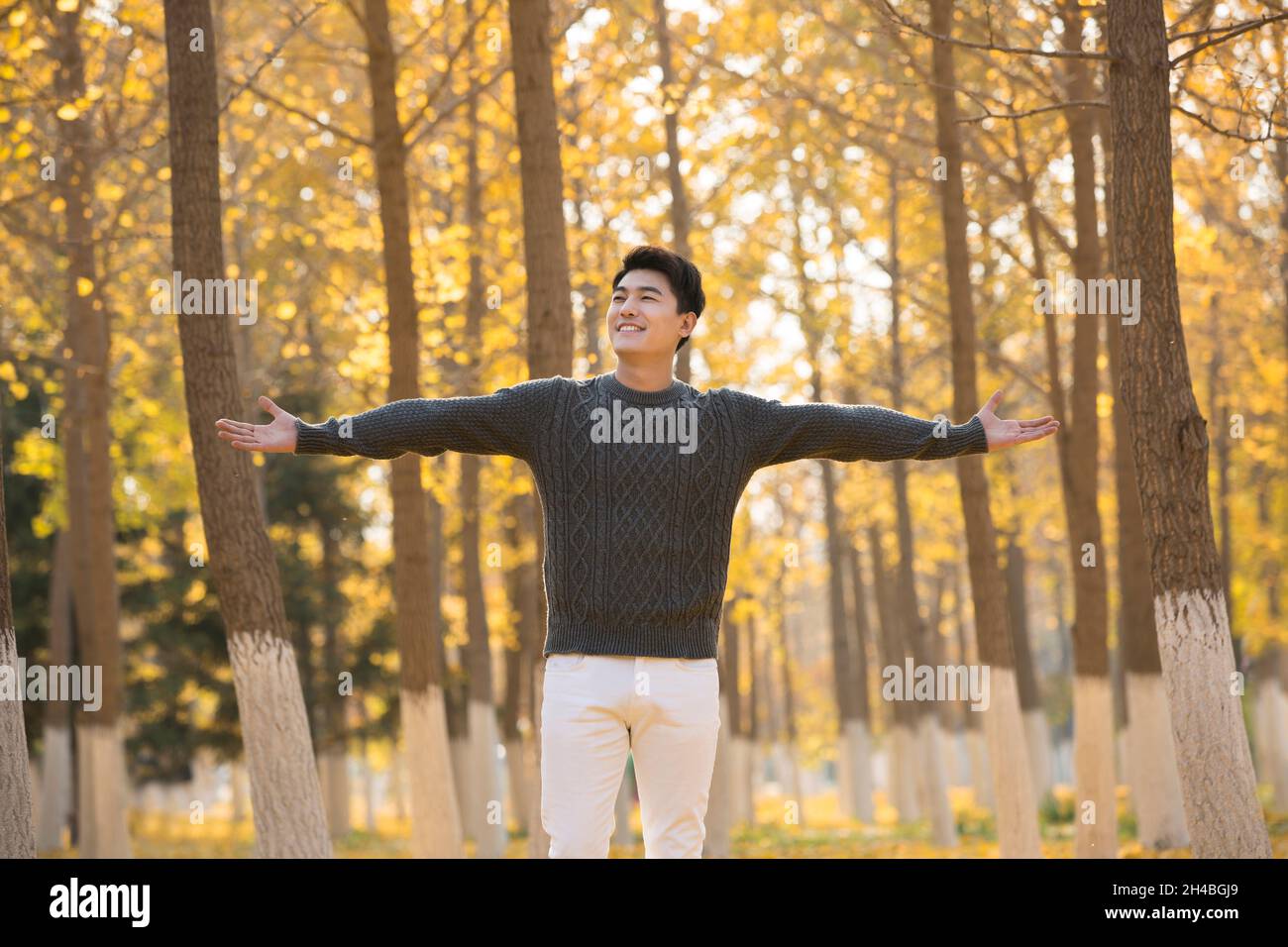 Happy and handsome young man Stock Photo - Alamy