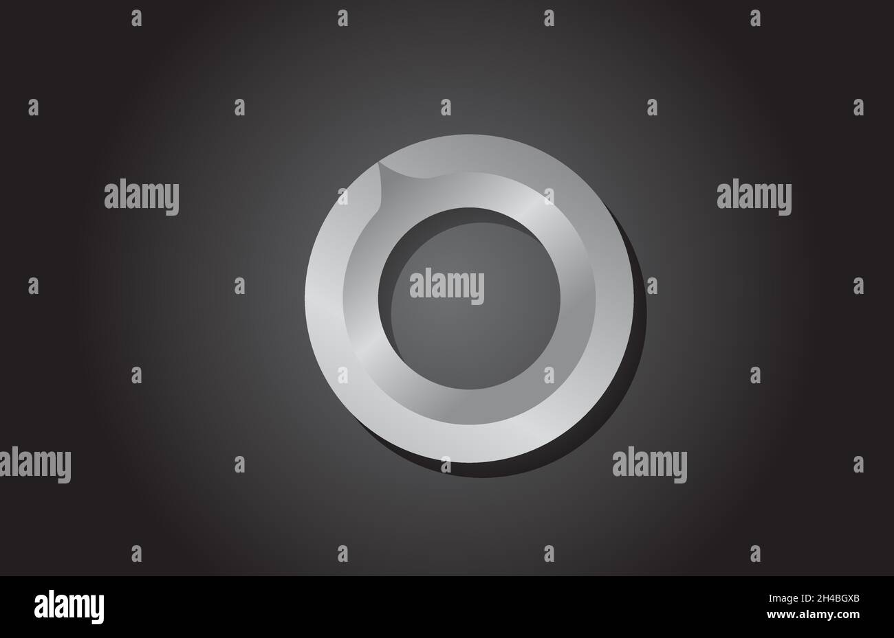 grey O alphabet letter icon logo design. Company template for business ...