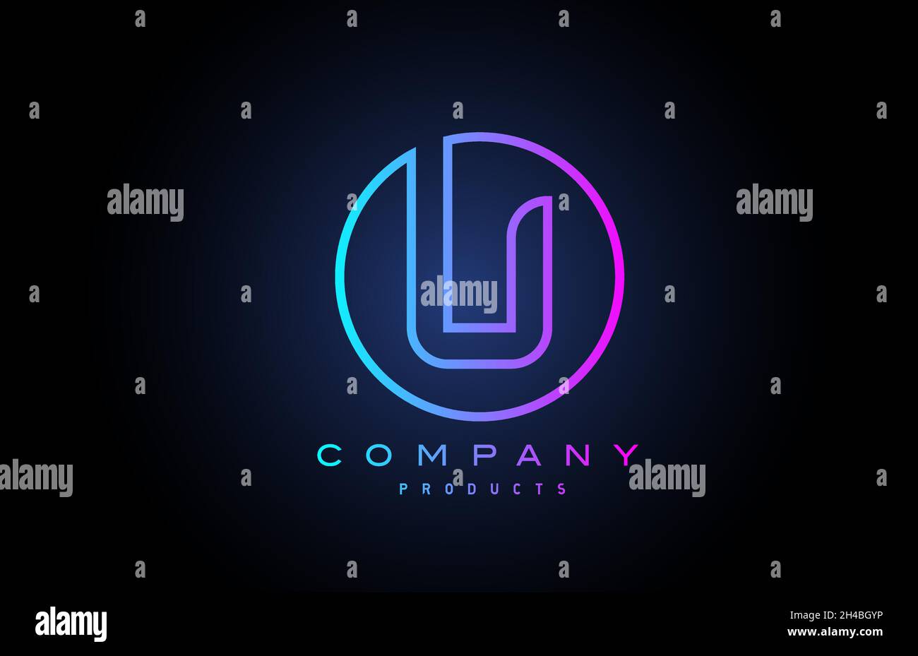 U alphabet letter logo icon. Creative design for business and company ...