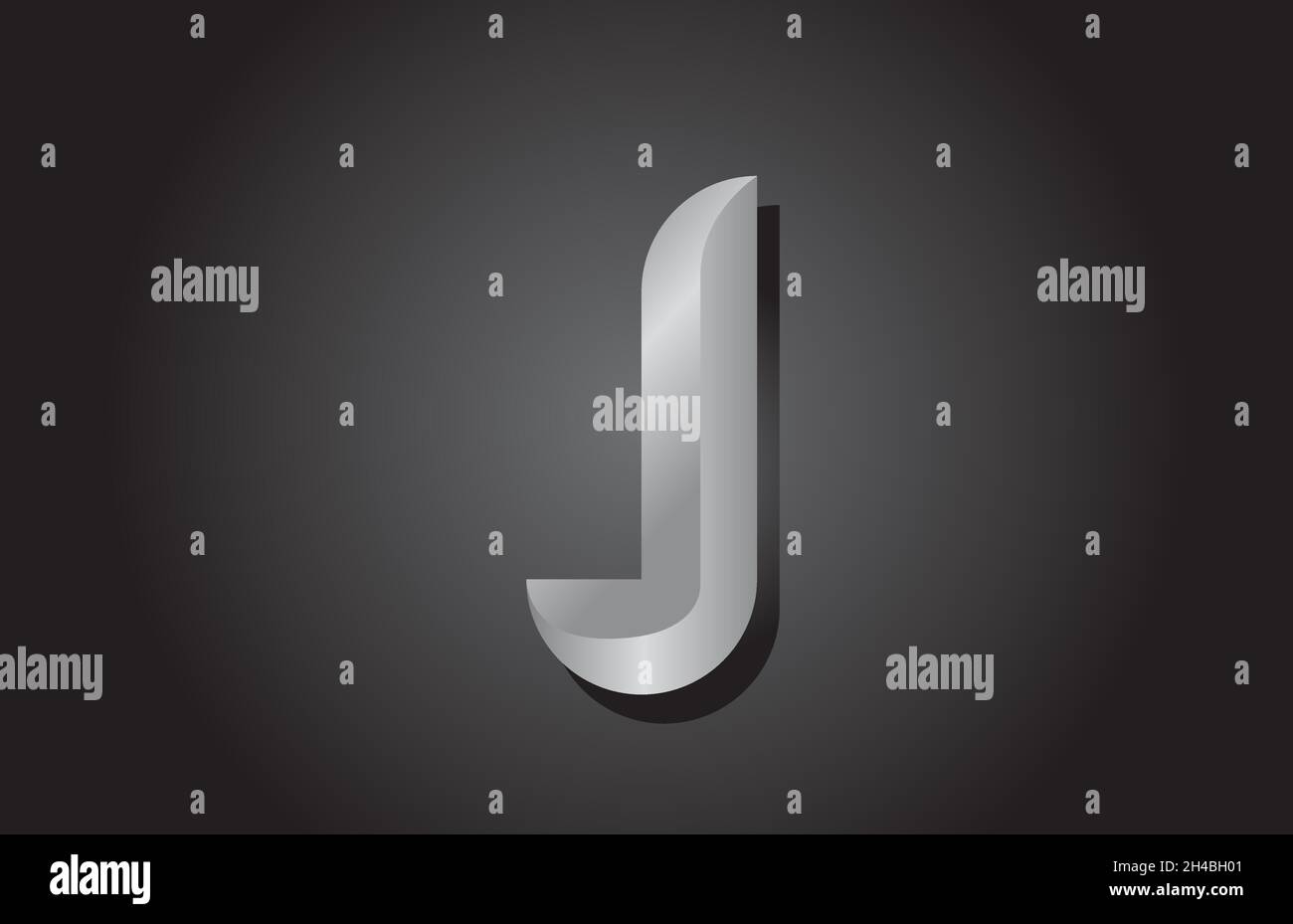 grey J alphabet letter icon logo design. Company template for business ...