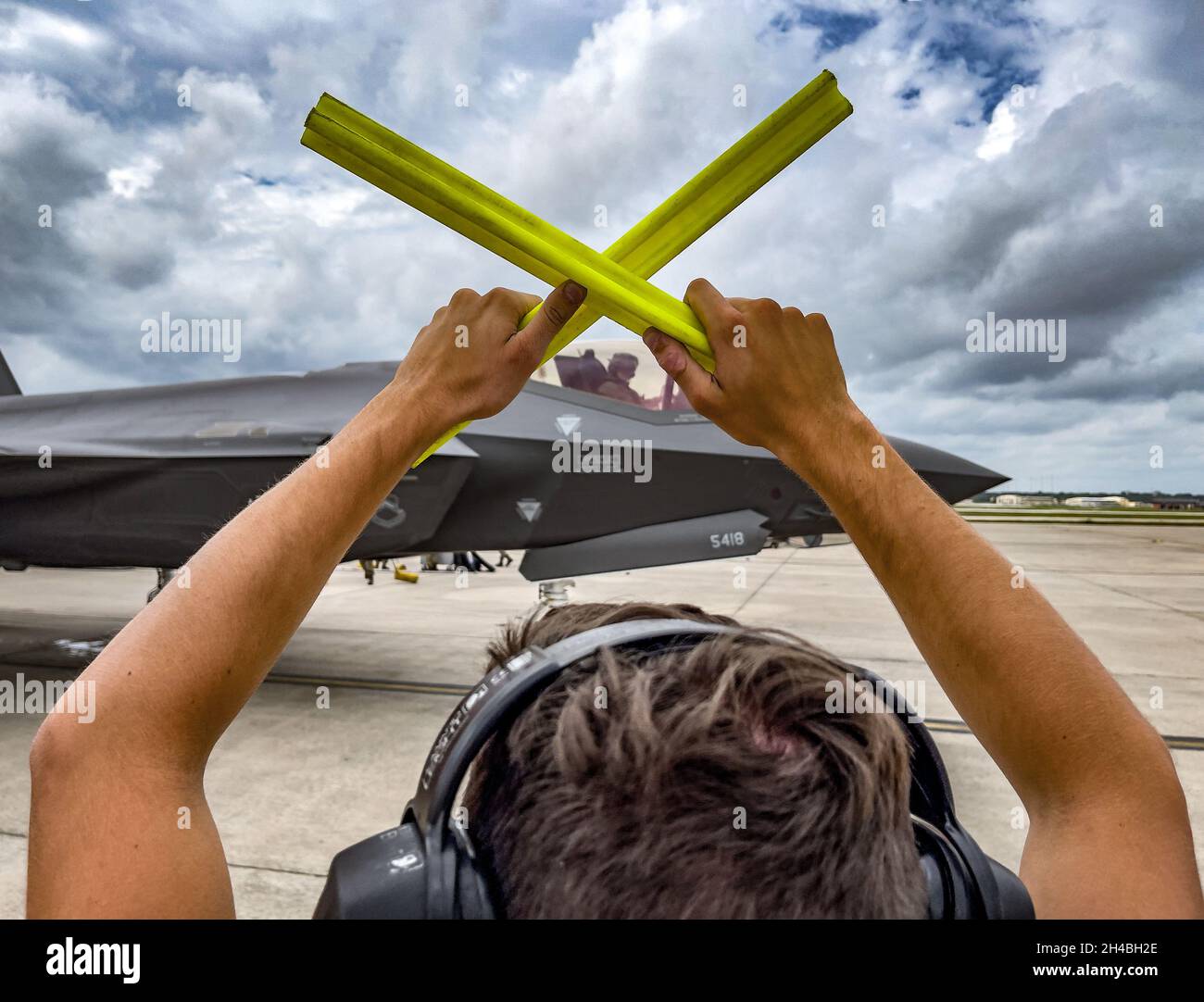 U.S. Air Force service members from the 62nd Fighter Squadron, Luke Air ...