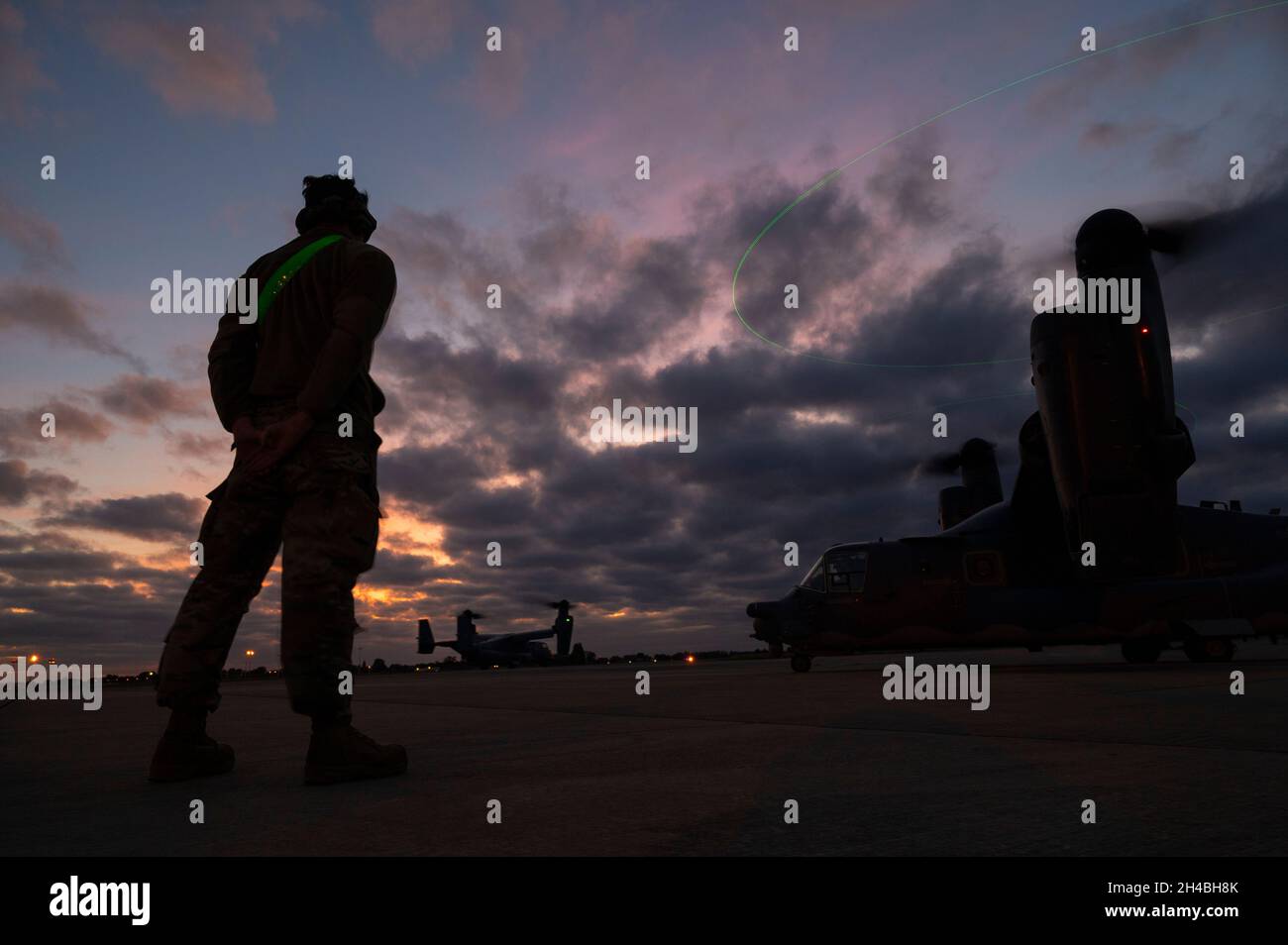 A U.S. Air Force Crew Chief assigned to the 752nd Special Operations ...