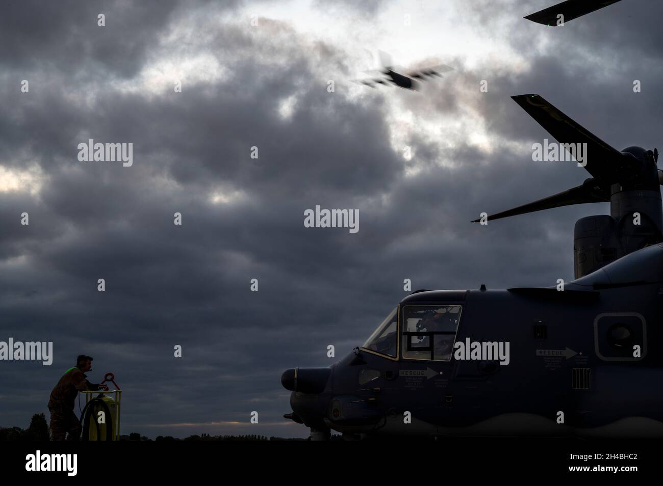 A U.S. Air Force Crew Chief assigned to the 752nd Special Operations ...