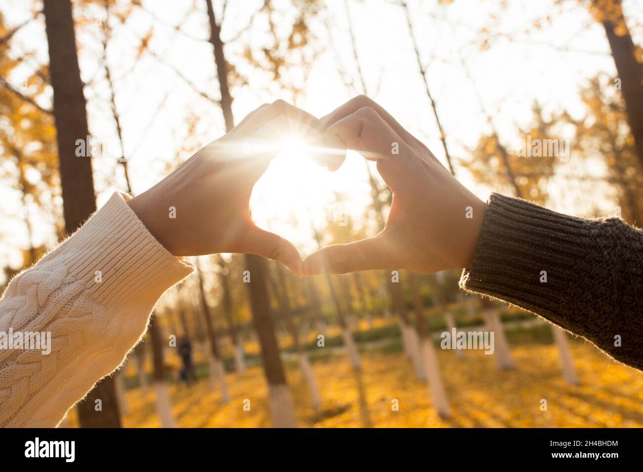 Young asian couple making heart hi-res stock photography and images - Alamy