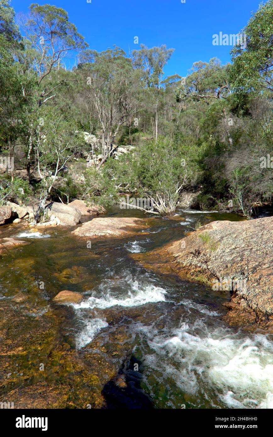 Waterfall Creek rockpools in the Mt Walsh National Park near Biggenden ...