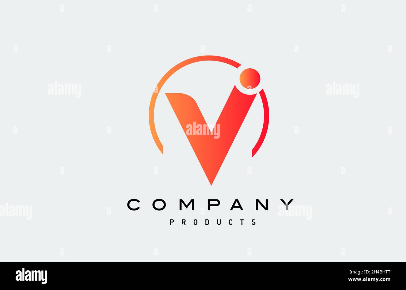 V alphabet letter logo icon. Creative design for business and company ...