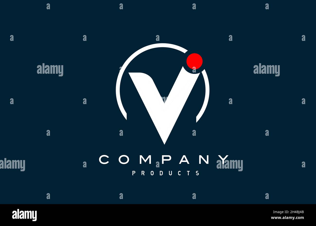 V alphabet letter logo icon. Creative design for business and company ...