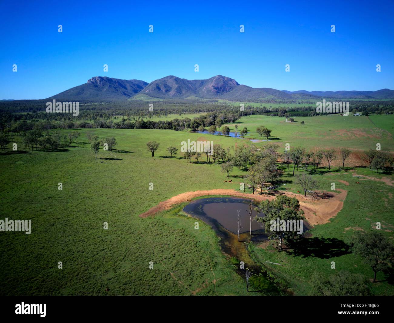 Aerial of Biggenden Queensland Australia Stock Photo - Alamy