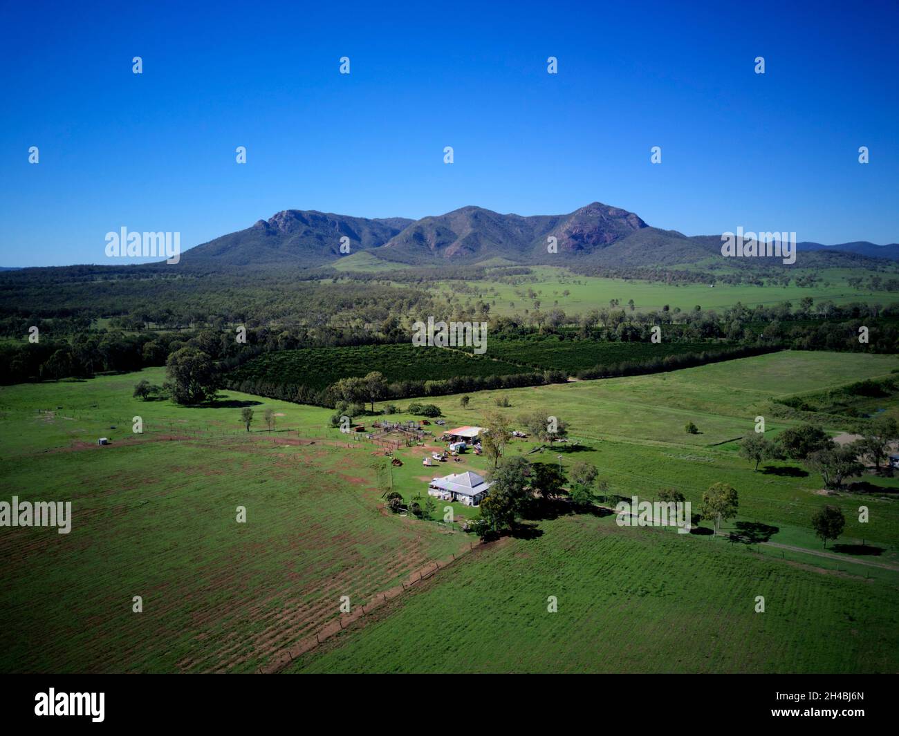 Aerial of Biggenden Queensland Australia Stock Photo - Alamy