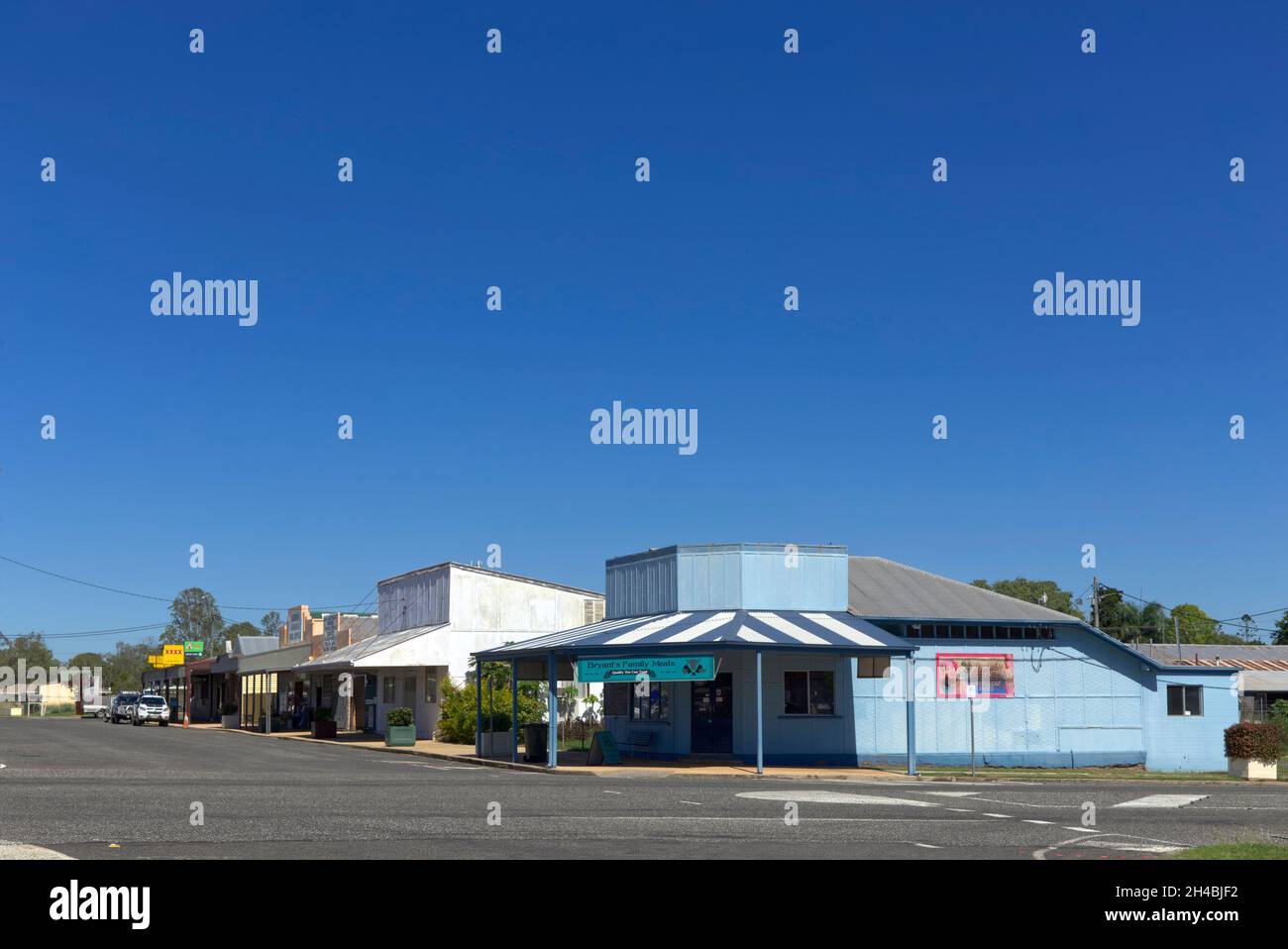 Corner butcher shop on Victoria Street Biggenden Queensland Australia ...