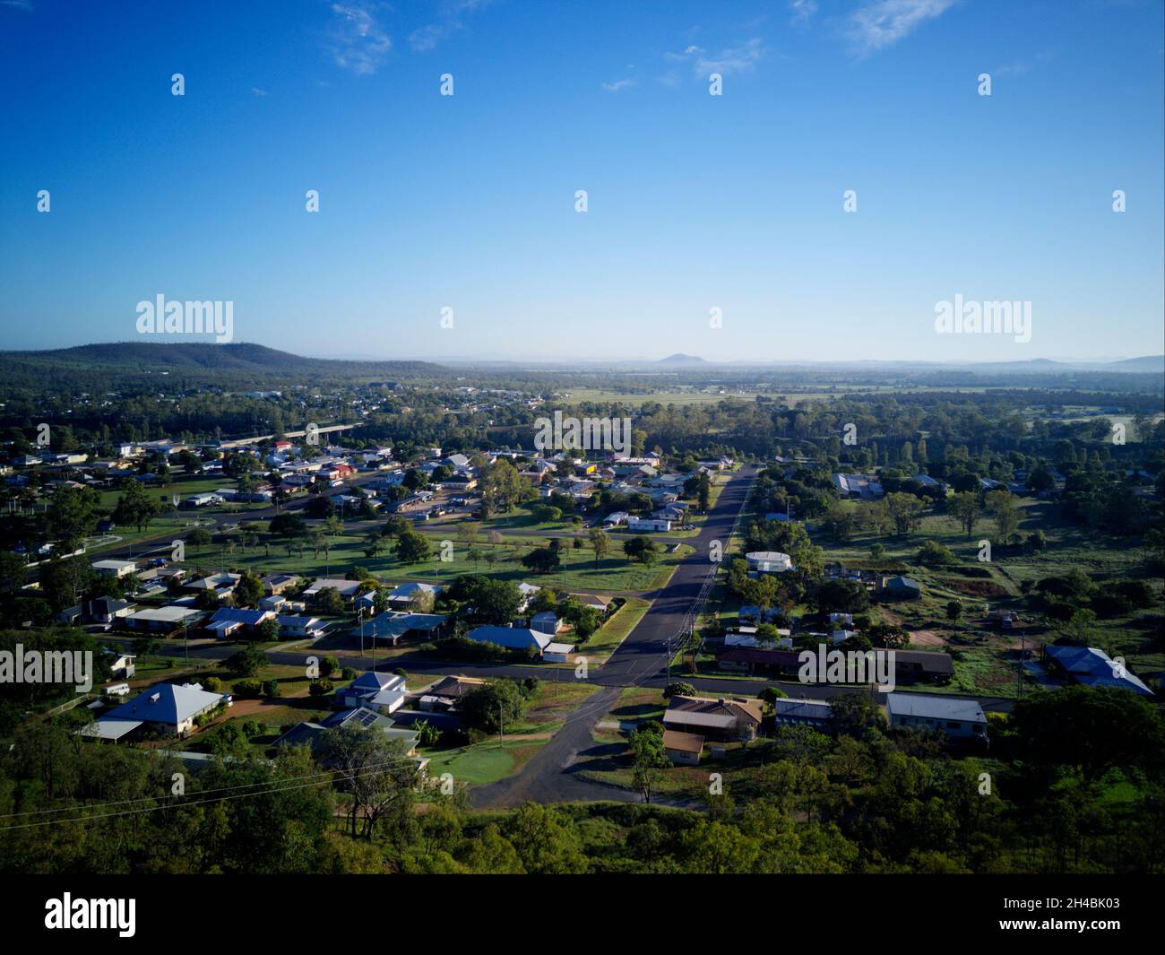 Aerial of Gayndah Queensland Australia Stock Photo - Alamy