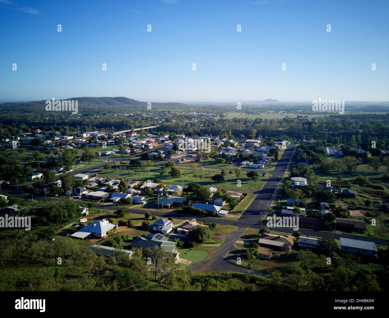 Aerial of Gayndah Queensland Australia Stock Photo - Alamy