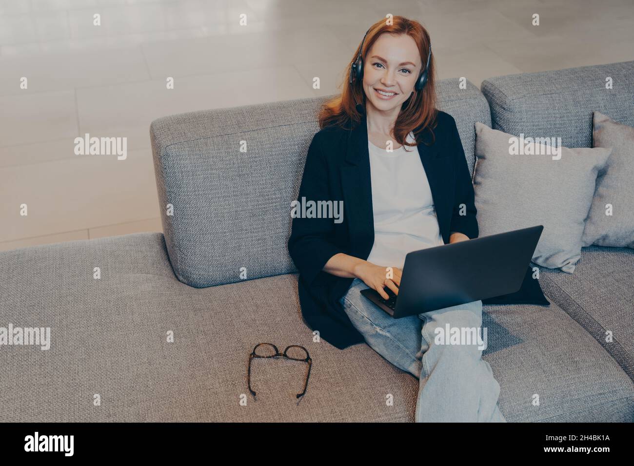 Telework webcamera hi-res stock photography and images - Alamy