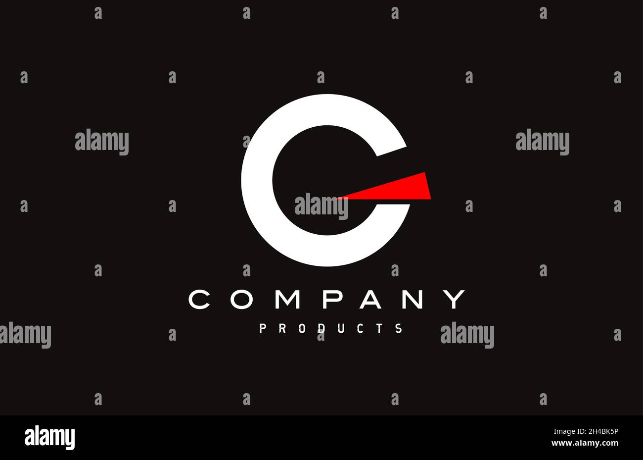 O red alphabet letter logo icon with black colour. Creative design for ...