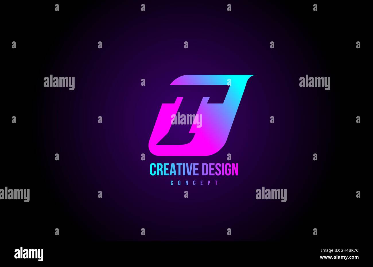 T alphabet letter logo icon in pink colour. Design for company and ...