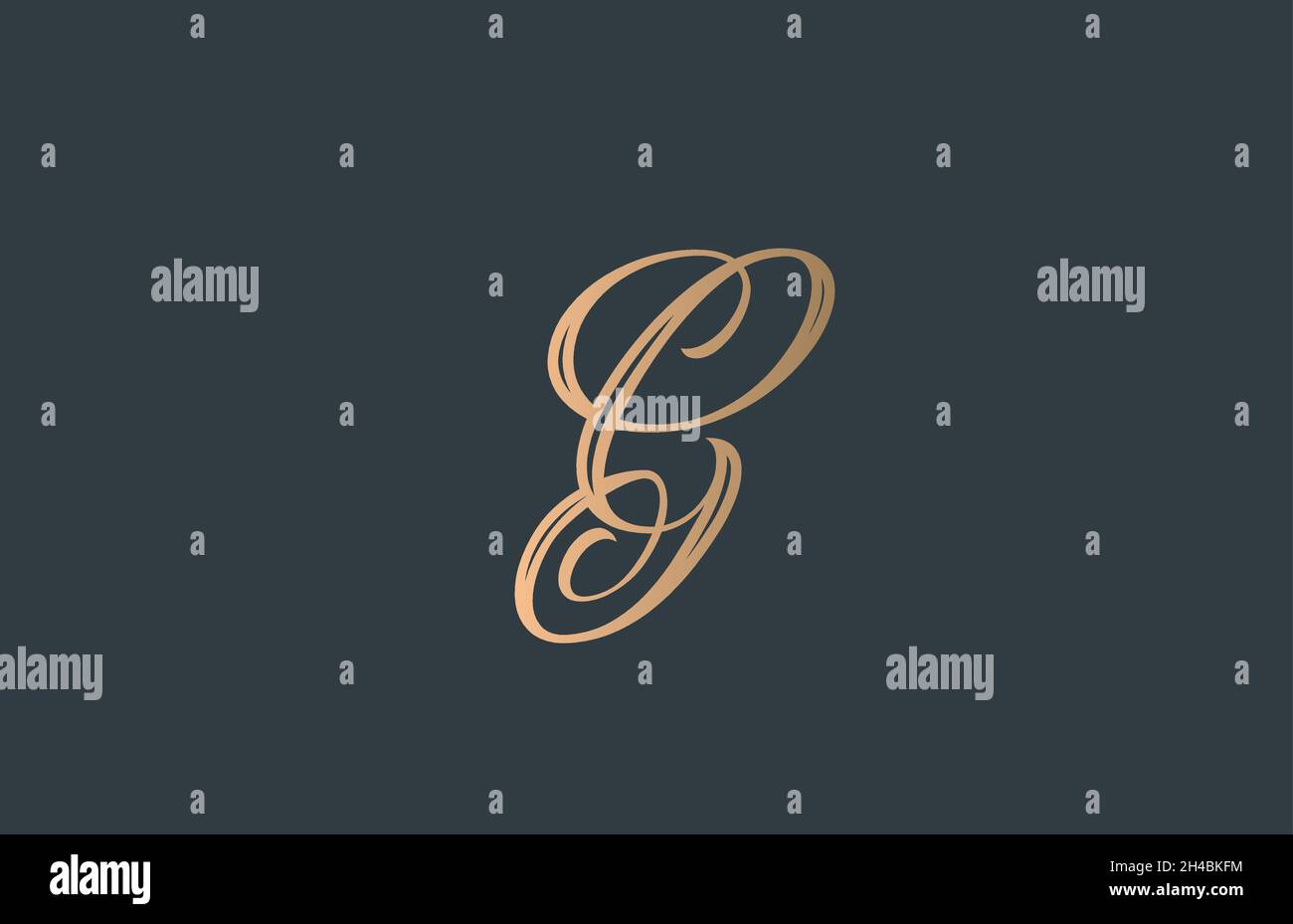 yellow green calligraphy G alphabet letter logo icon. Handwritten ...