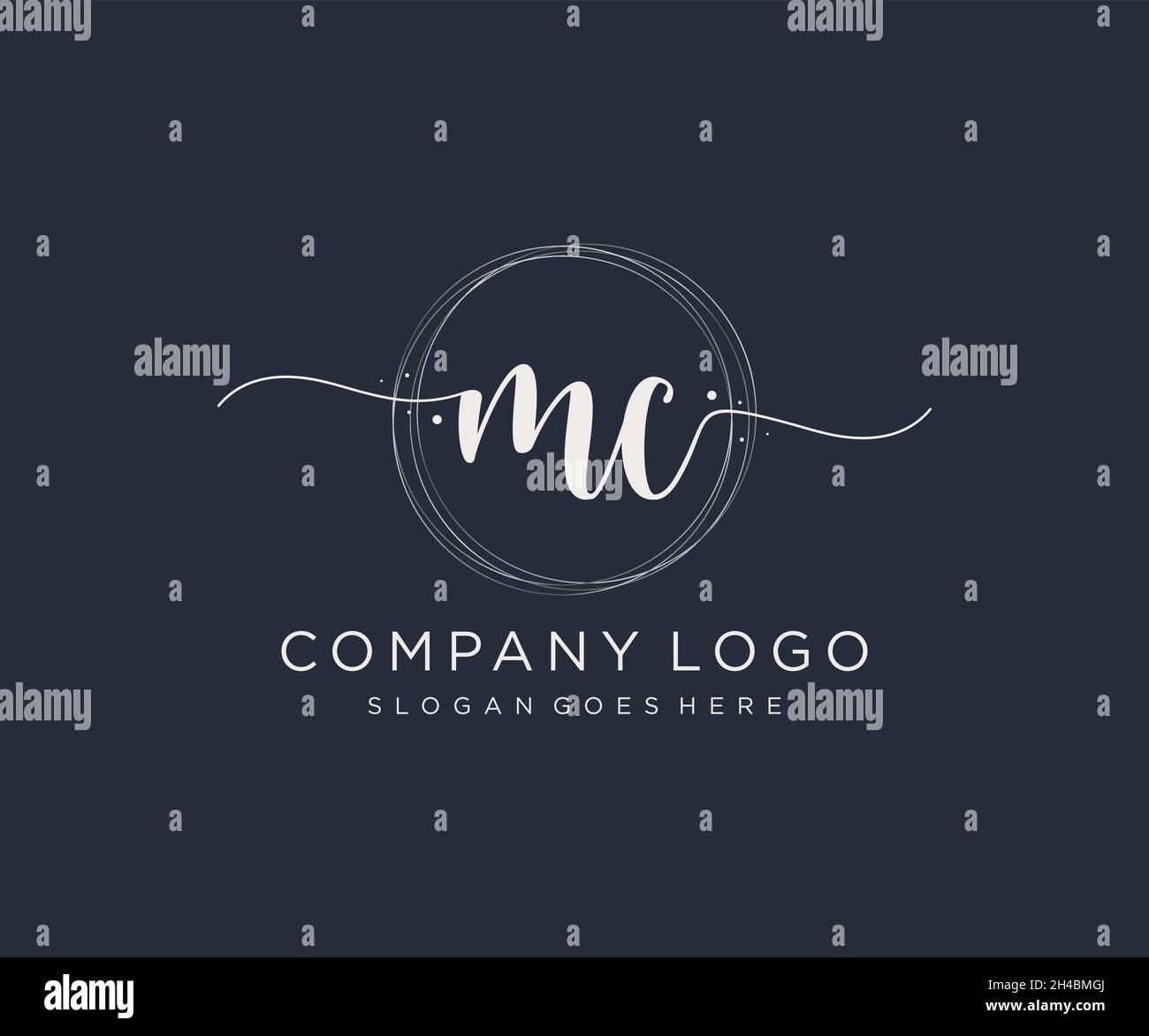 MC feminine logo. Usable for Nature, Salon, Spa, Cosmetic and Beauty ...