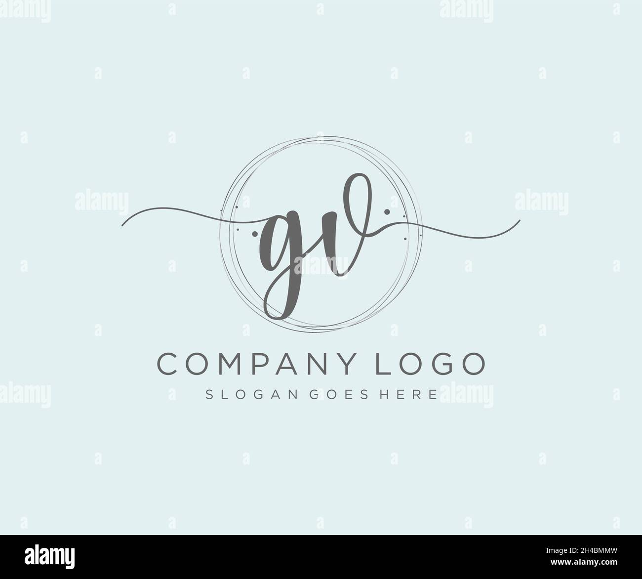 Letter gv logo Stock Vector Images - Alamy