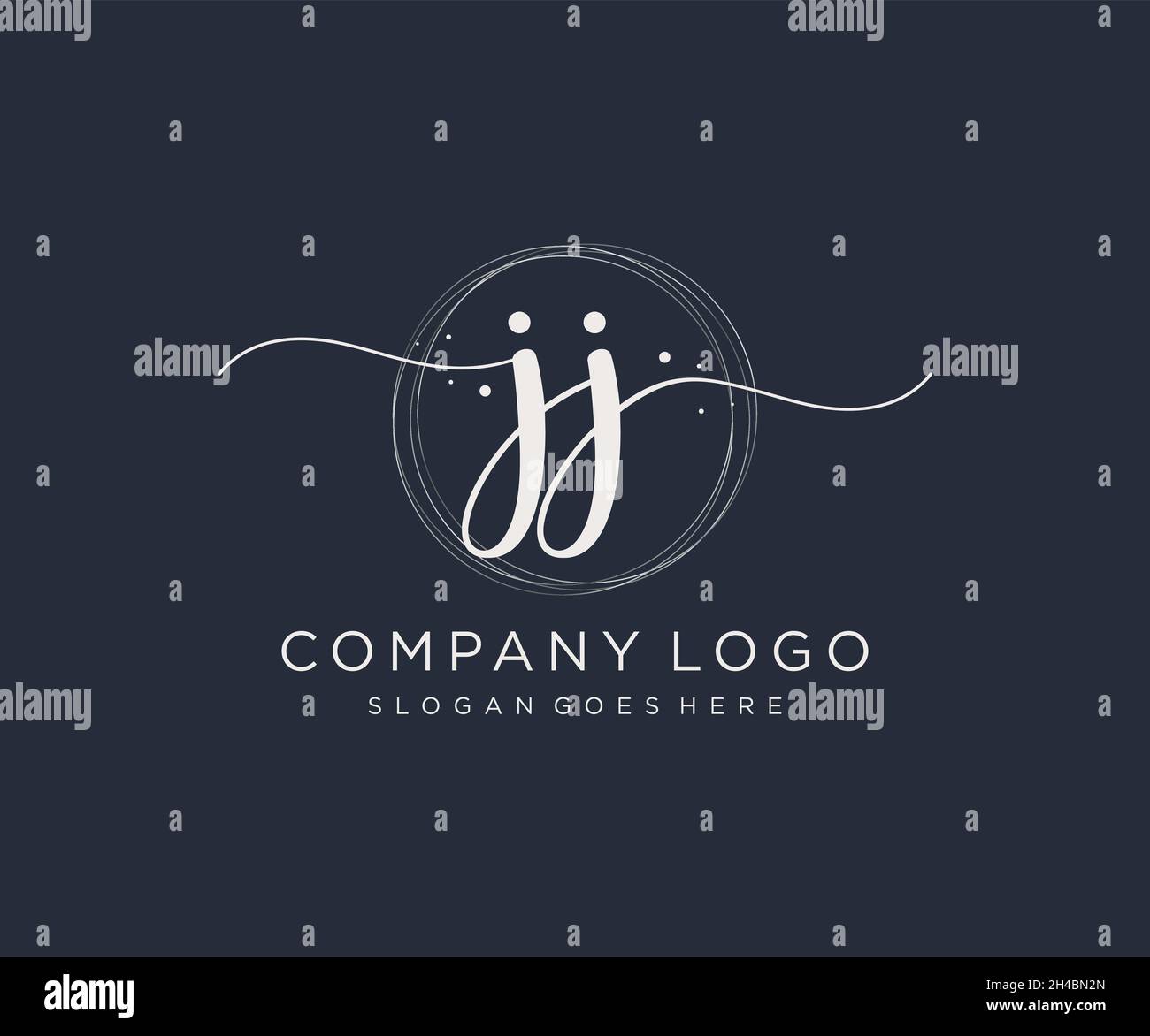 JJ feminine logo. Usable for Nature, Salon, Spa, Cosmetic and Beauty ...