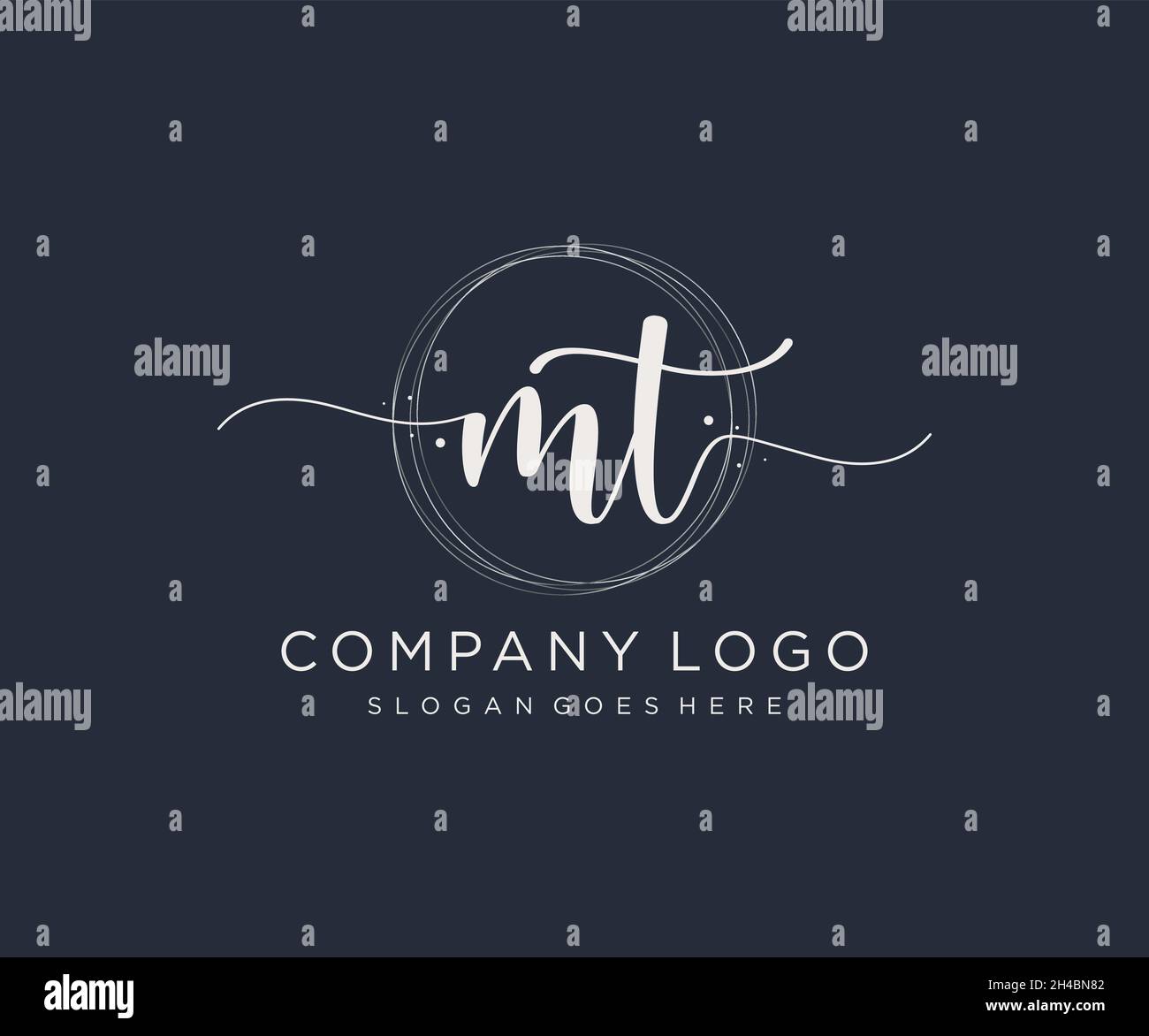 Mt initials logo hi-res stock photography and images - Alamy