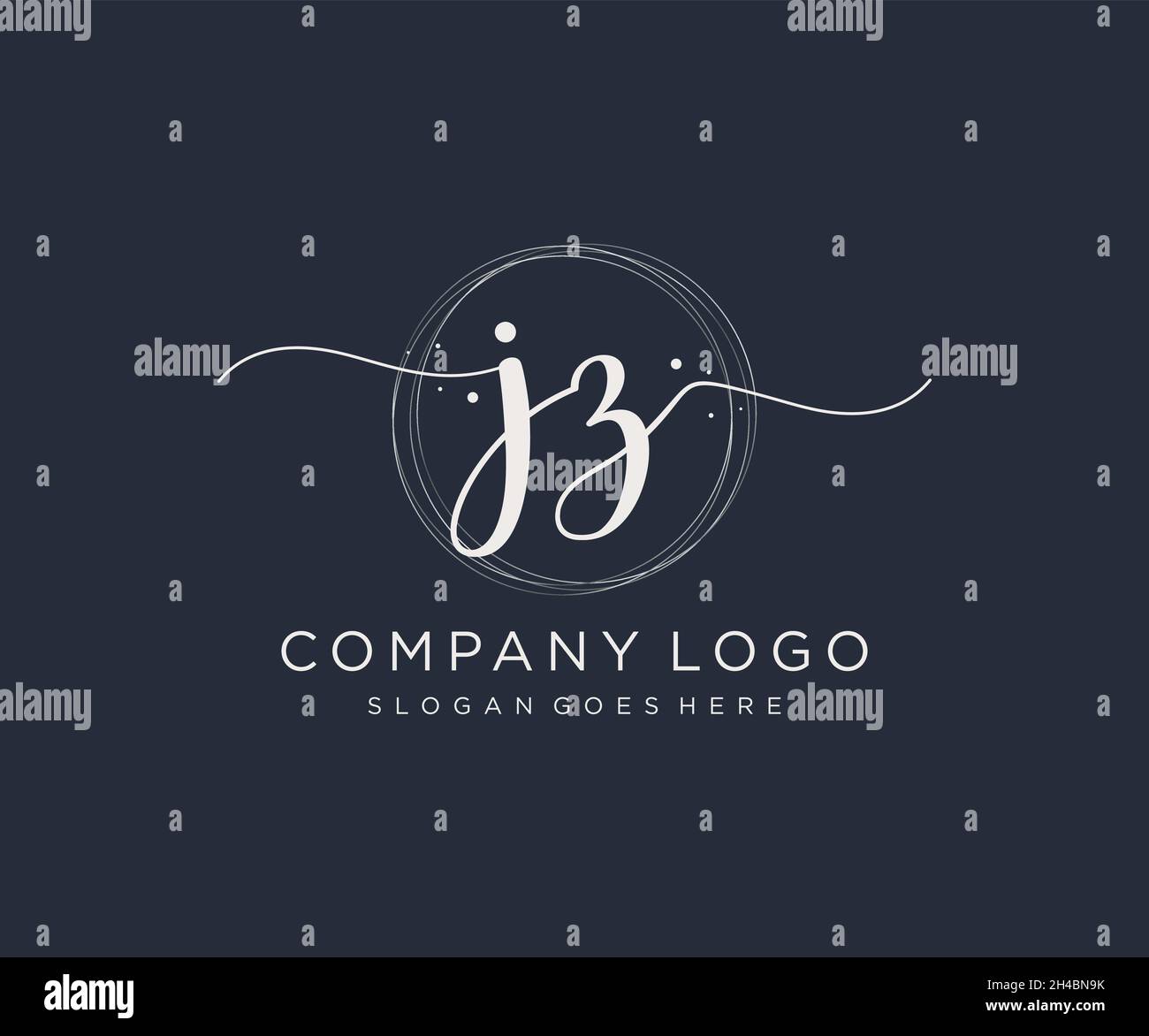 Jz minimal logo design hi-res stock photography and images - Alamy