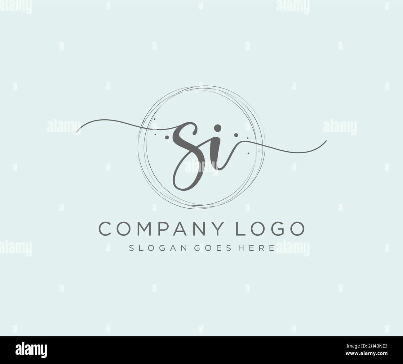 Letter si logo Stock Vector Images - Alamy