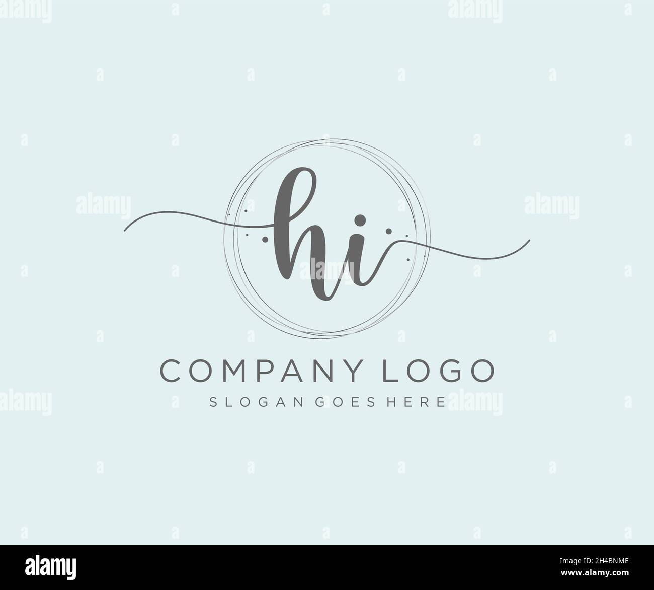 Letter hi logo hi-res stock photography and images - Alamy