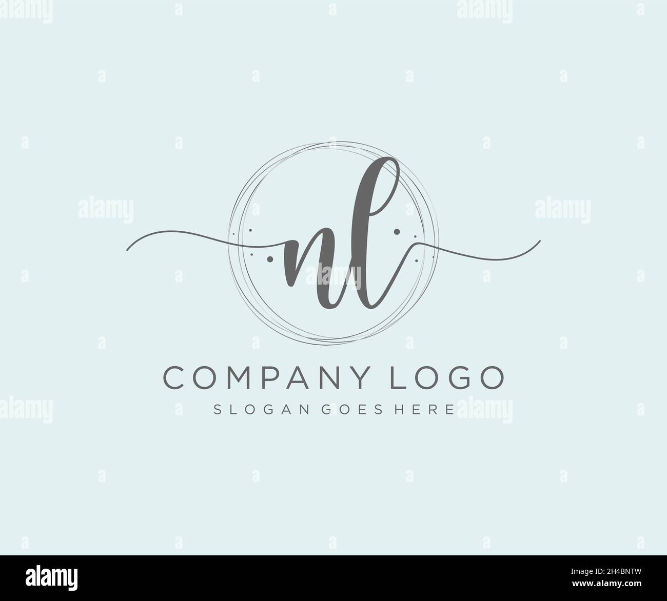 Nl letter logo Stock Vector Images - Alamy