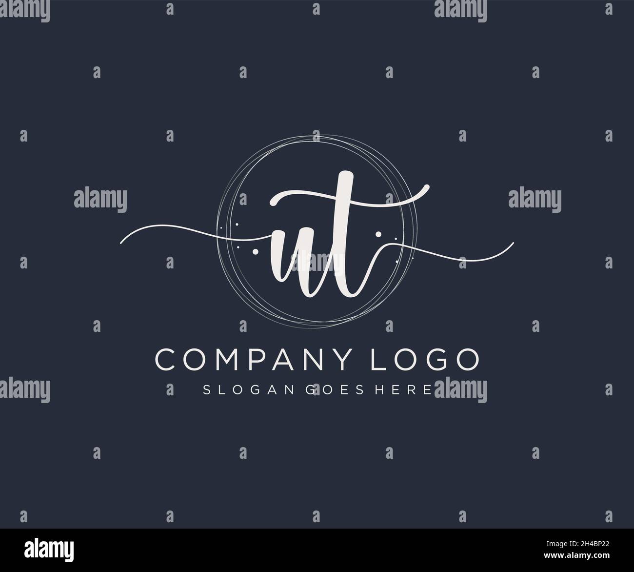 Ut initials logo hi-res stock photography and images - Alamy