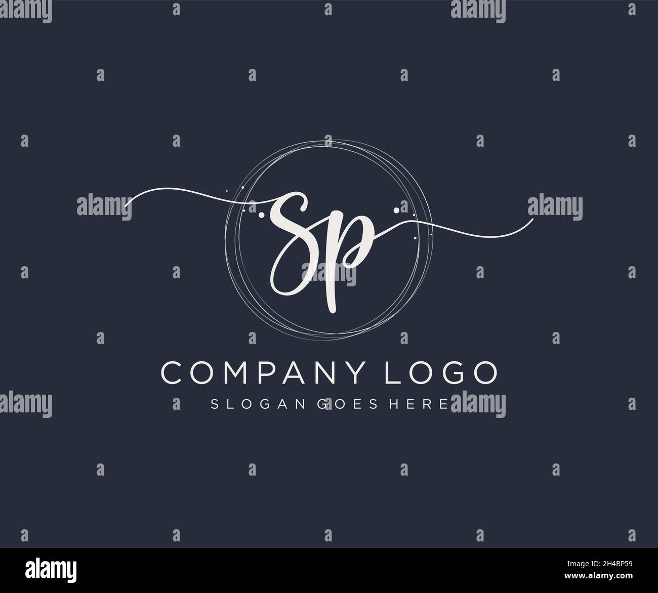 SP feminine logo. Usable for Nature, Salon, Spa, Cosmetic and Beauty ...