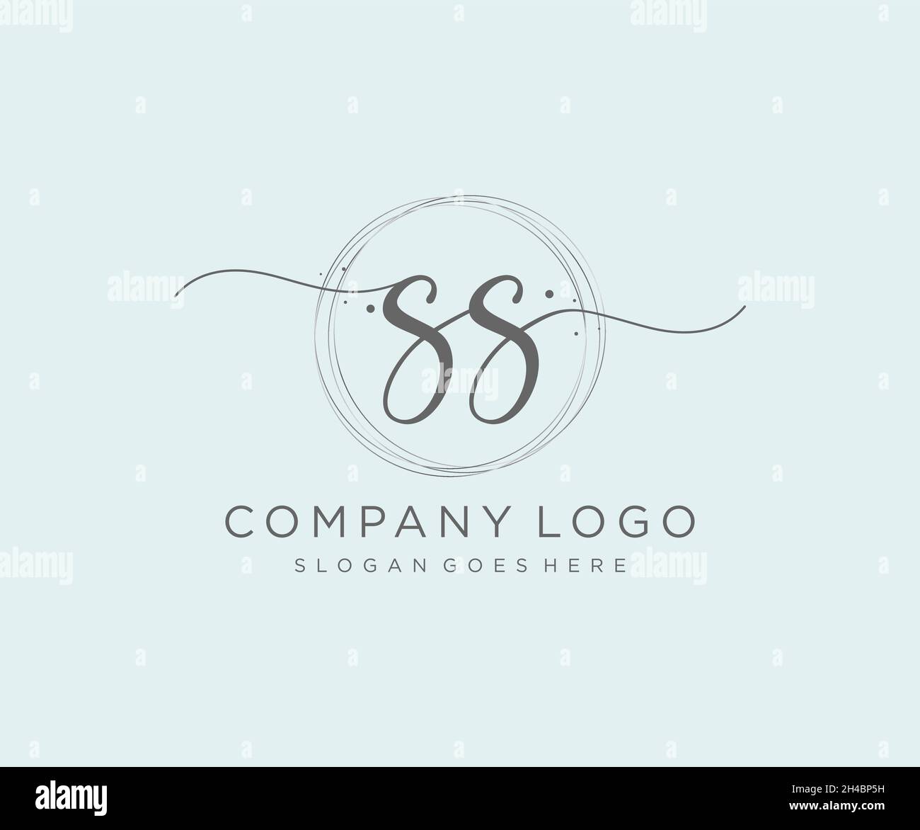 SS feminine logo. Usable for Nature, Salon, Spa, Cosmetic and Beauty ...