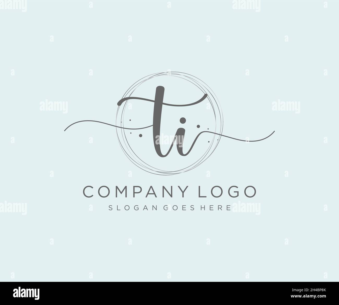 Letter ti logo hi-res stock photography and images - Alamy