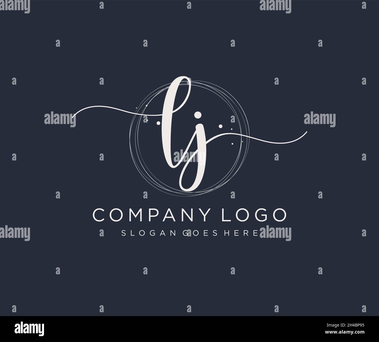 Letter lj logo Stock Vector Images - Alamy
