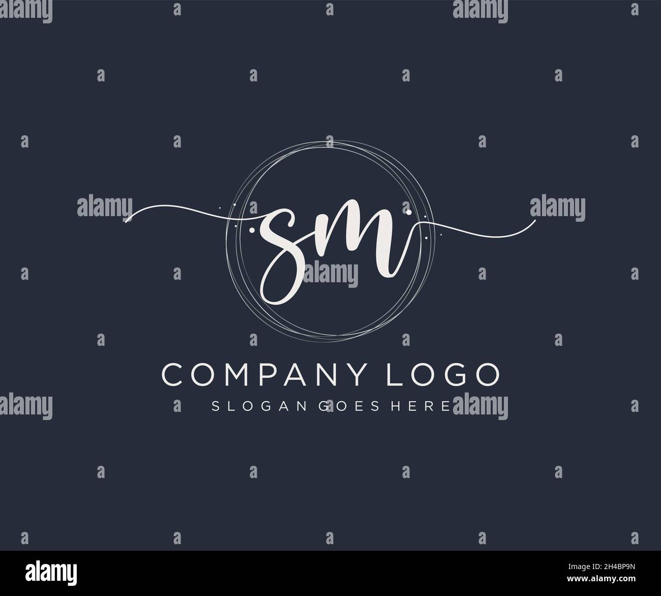 Sm minimal logo hi-res stock photography and images - Alamy