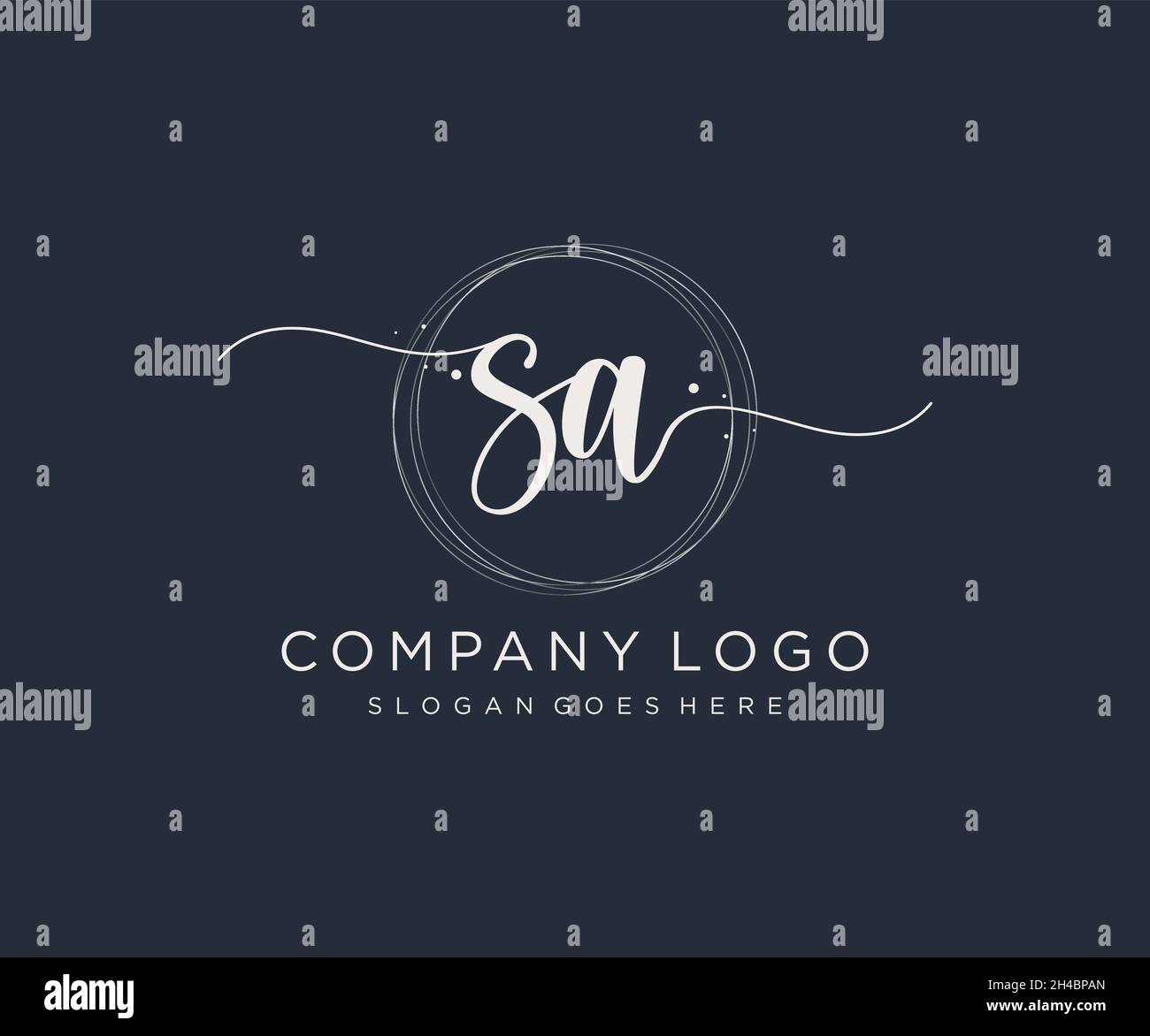 SA feminine logo. Usable for Nature, Salon, Spa, Cosmetic and Beauty ...