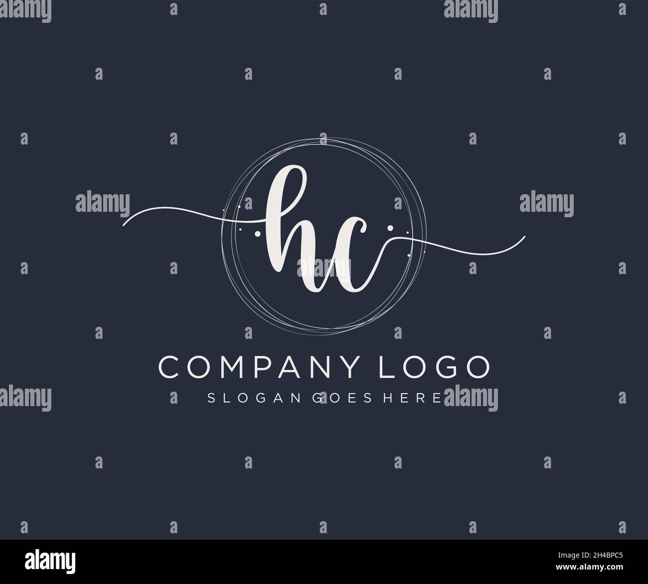 HC feminine logo. Usable for Nature, Salon, Spa, Cosmetic and Beauty ...