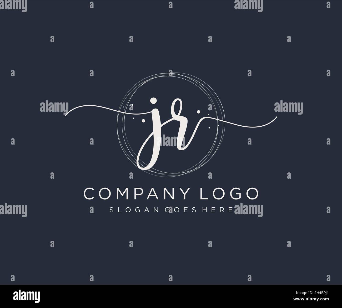 JR feminine logo. Usable for Nature, Salon, Spa, Cosmetic and Beauty ...