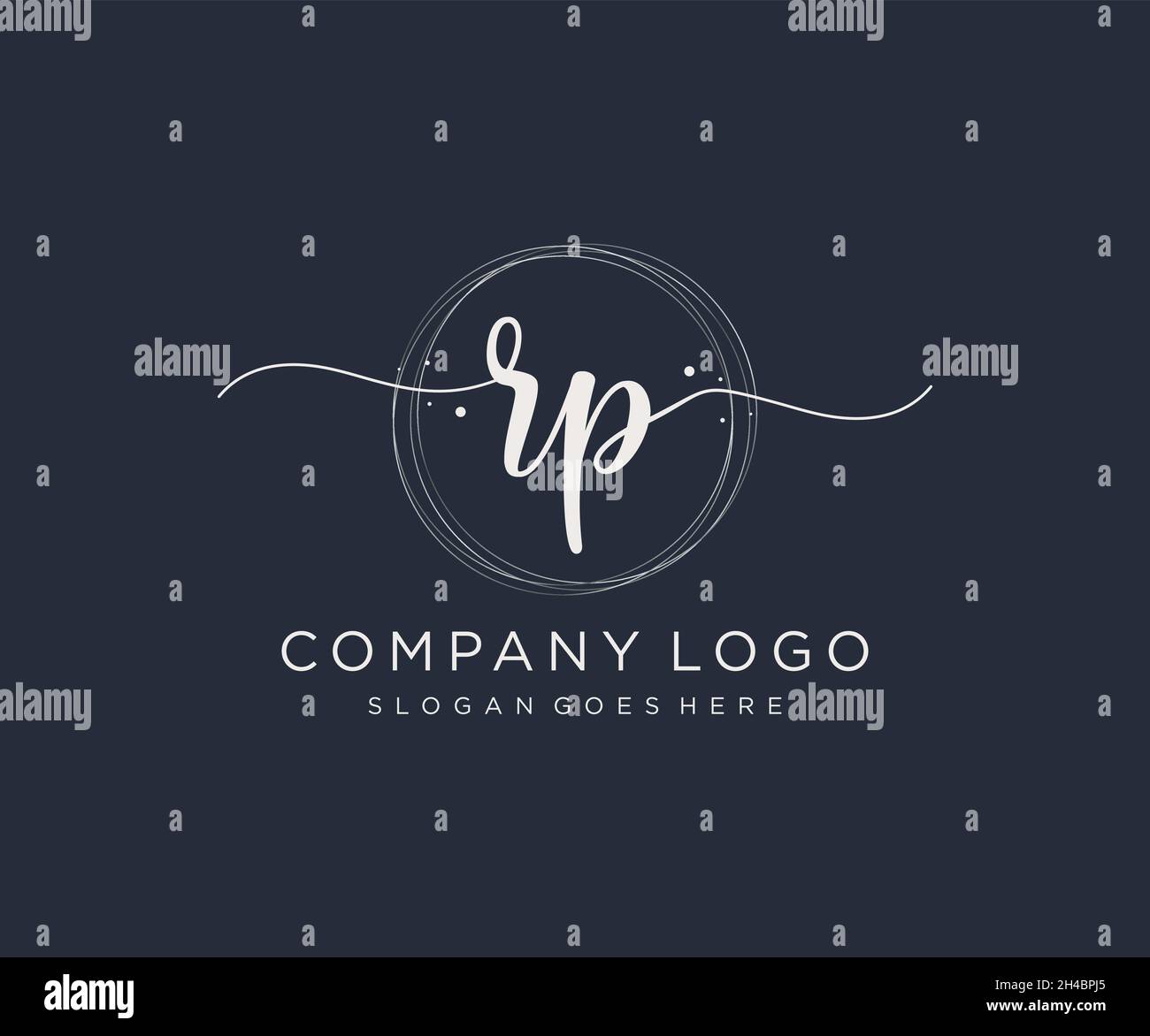 RP feminine logo. Usable for Nature, Salon, Spa, Cosmetic and Beauty ...