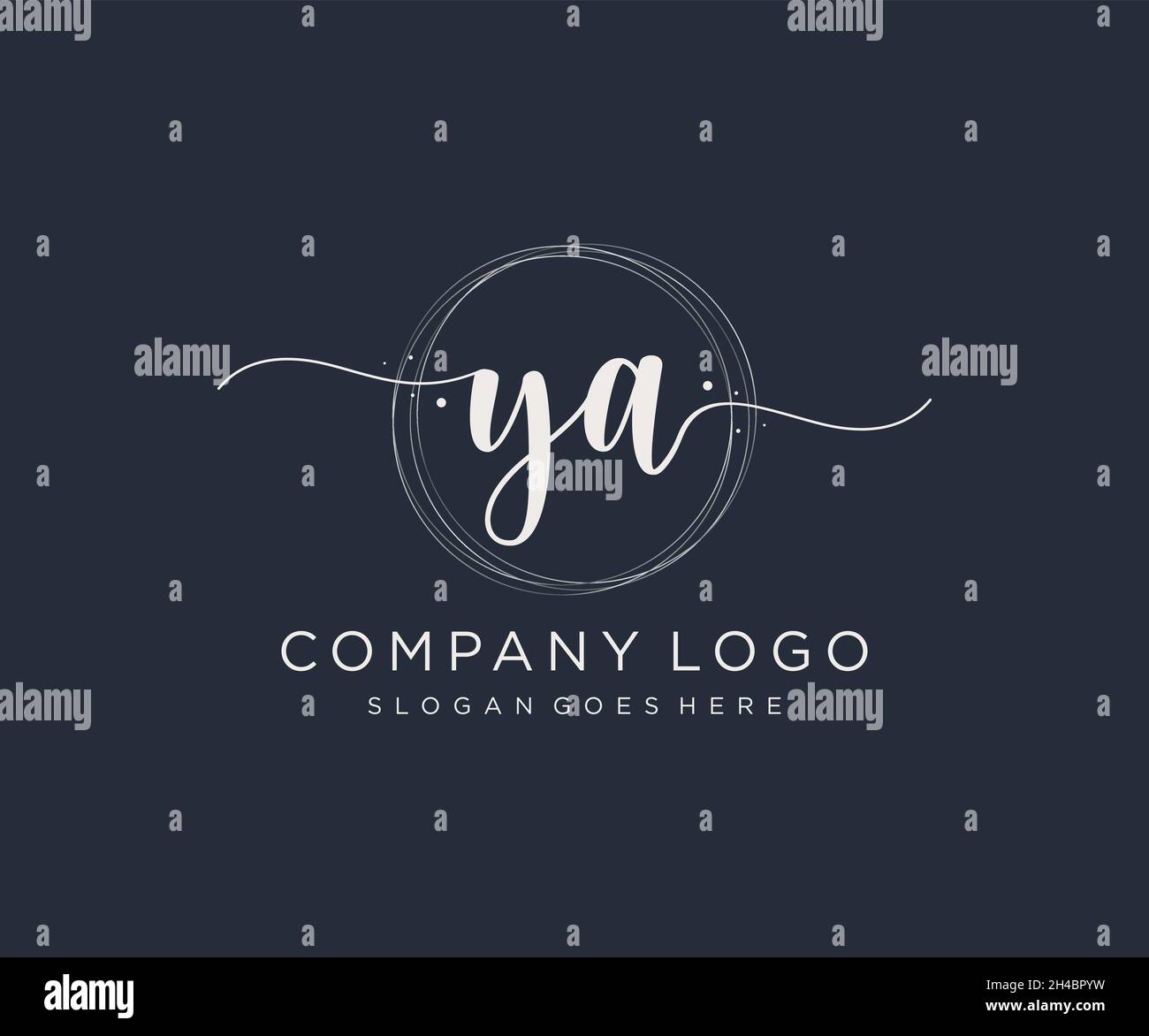 YA feminine logo. Usable for Nature, Salon, Spa, Cosmetic and Beauty ...