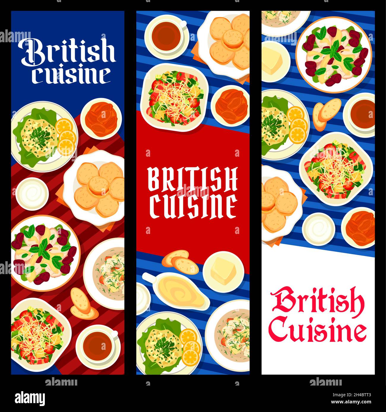 Great british cafe table Stock Vector Images - Alamy