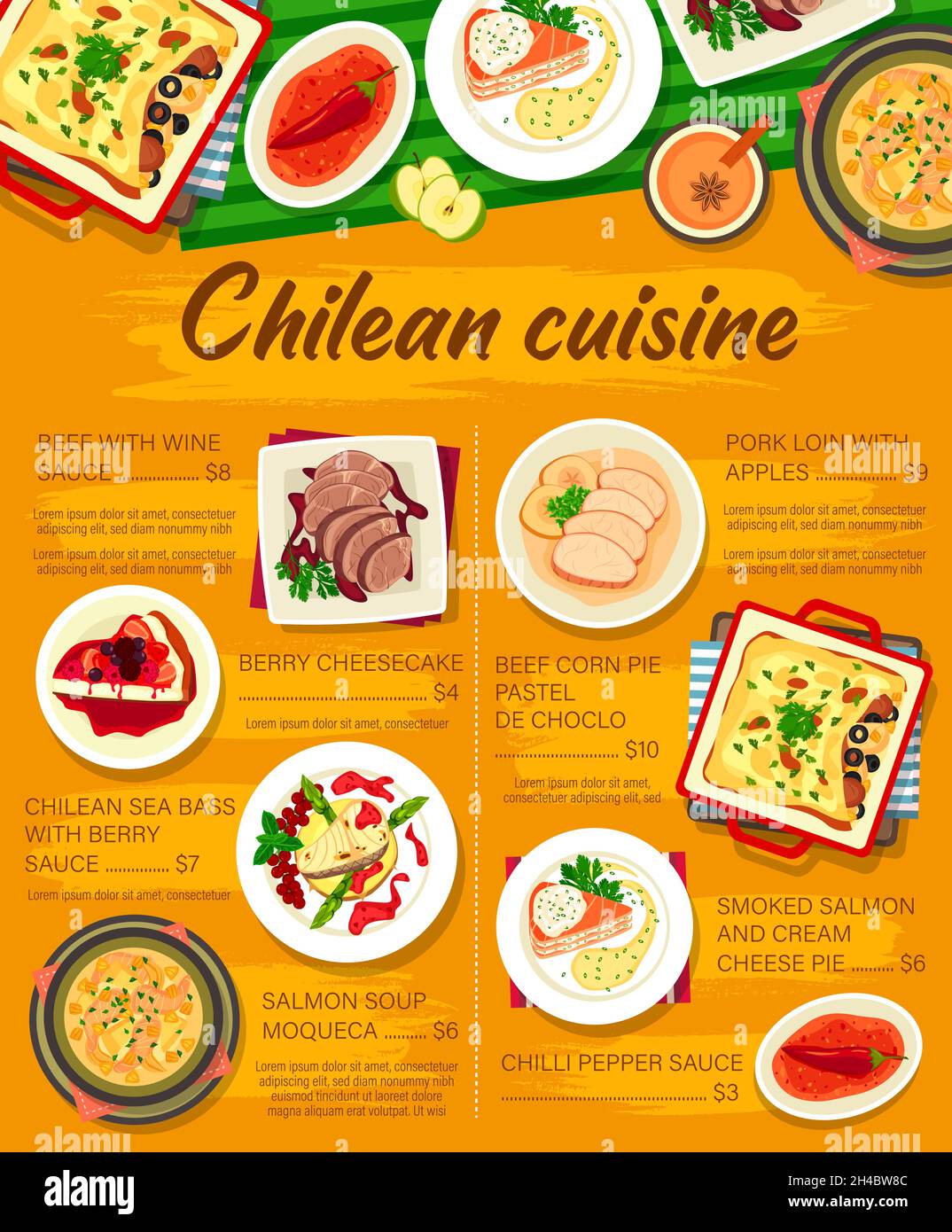 Smoked salmon lunch Stock Vector Images - Alamy