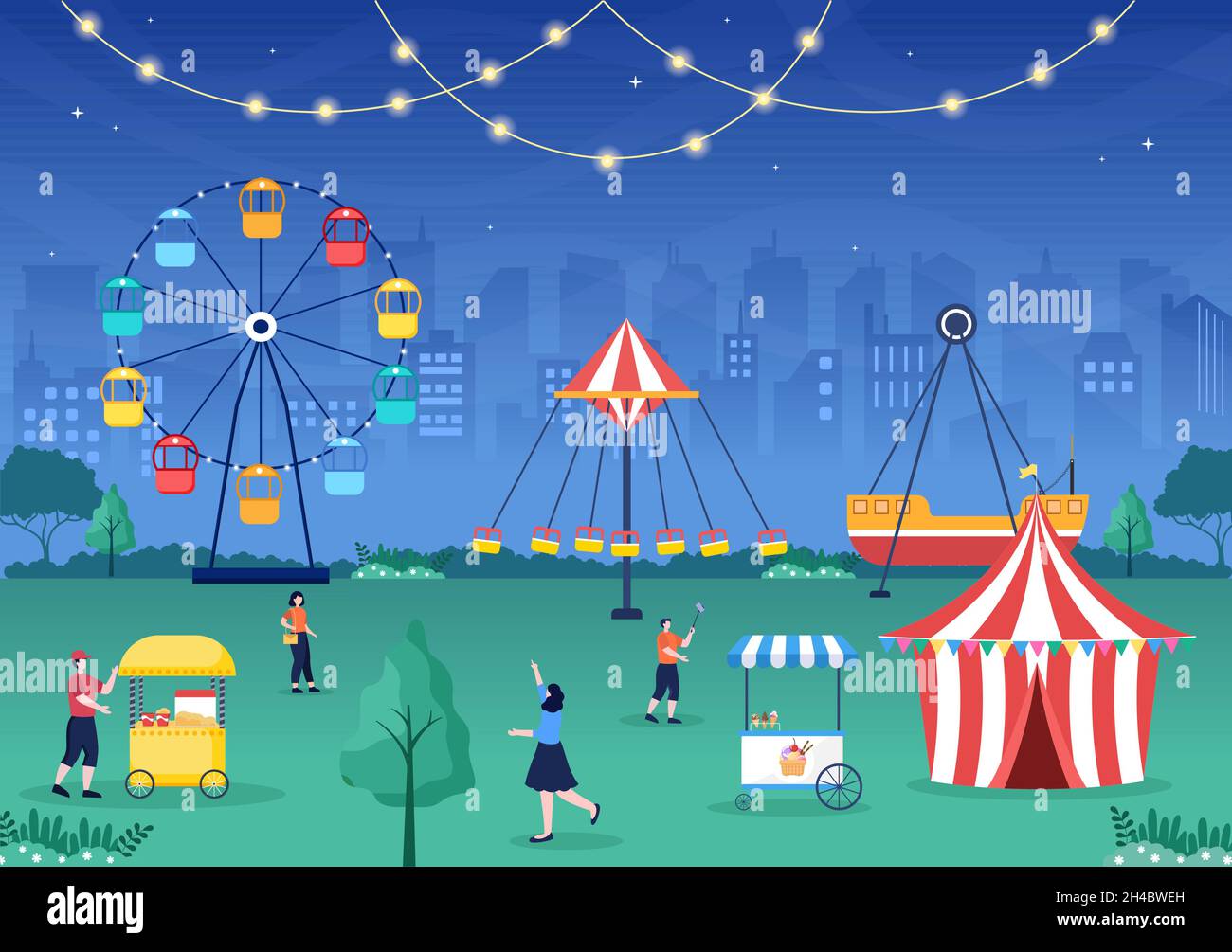 Fairground fantasy art Stock Vector Images - Alamy